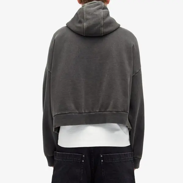 Entire Studios Full Zip Hoodie - Washed Black | Editorialist